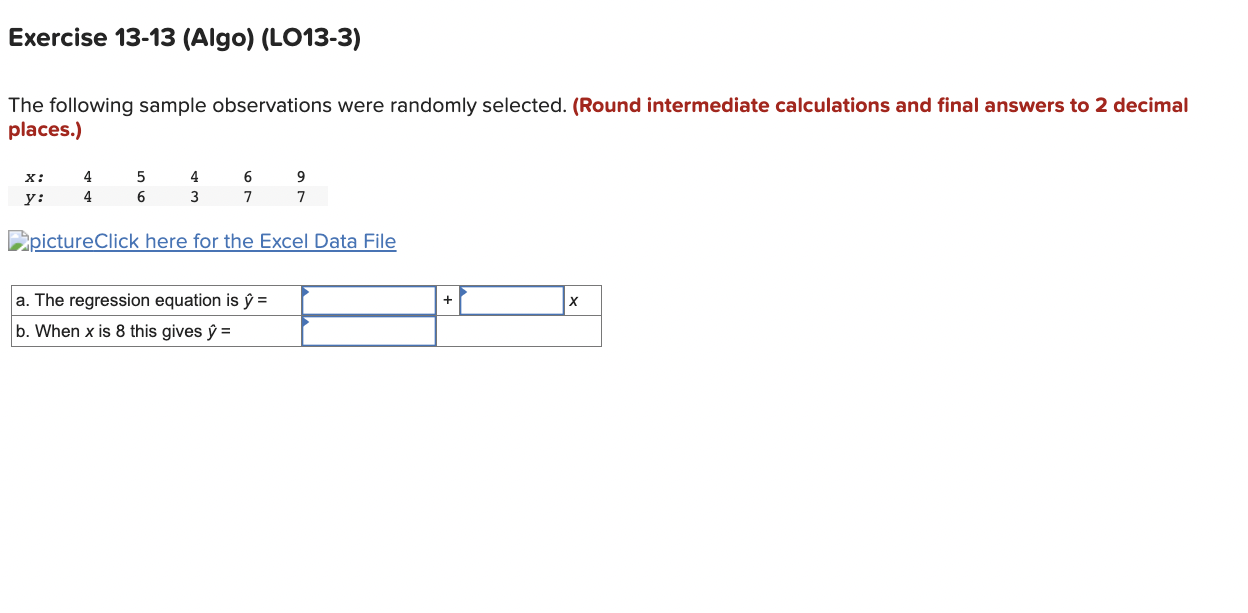 Solved The following sample observations were randomly | Chegg.com