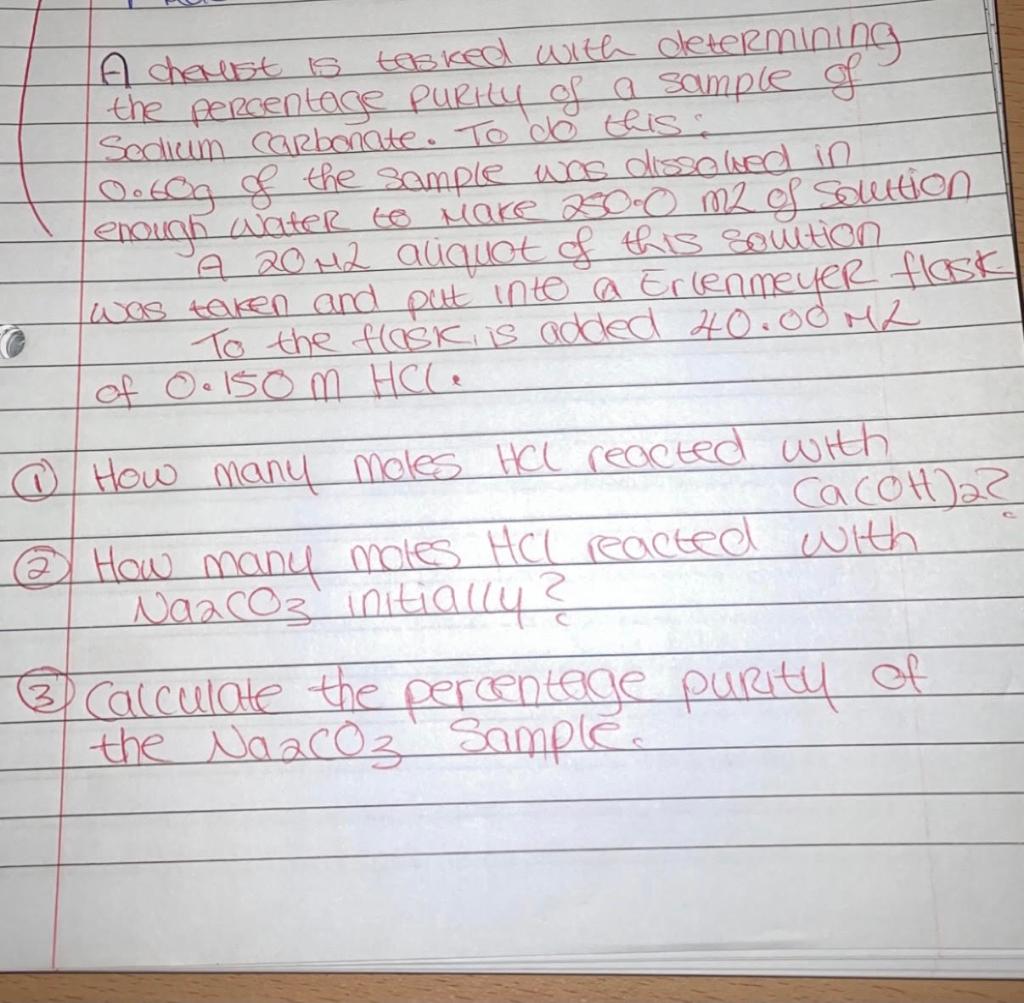 Achebt 3 tsked with determining the percentage PURILL | Chegg.com