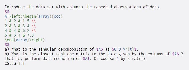Solved Introduce the data set with columns the repeated | Chegg.com