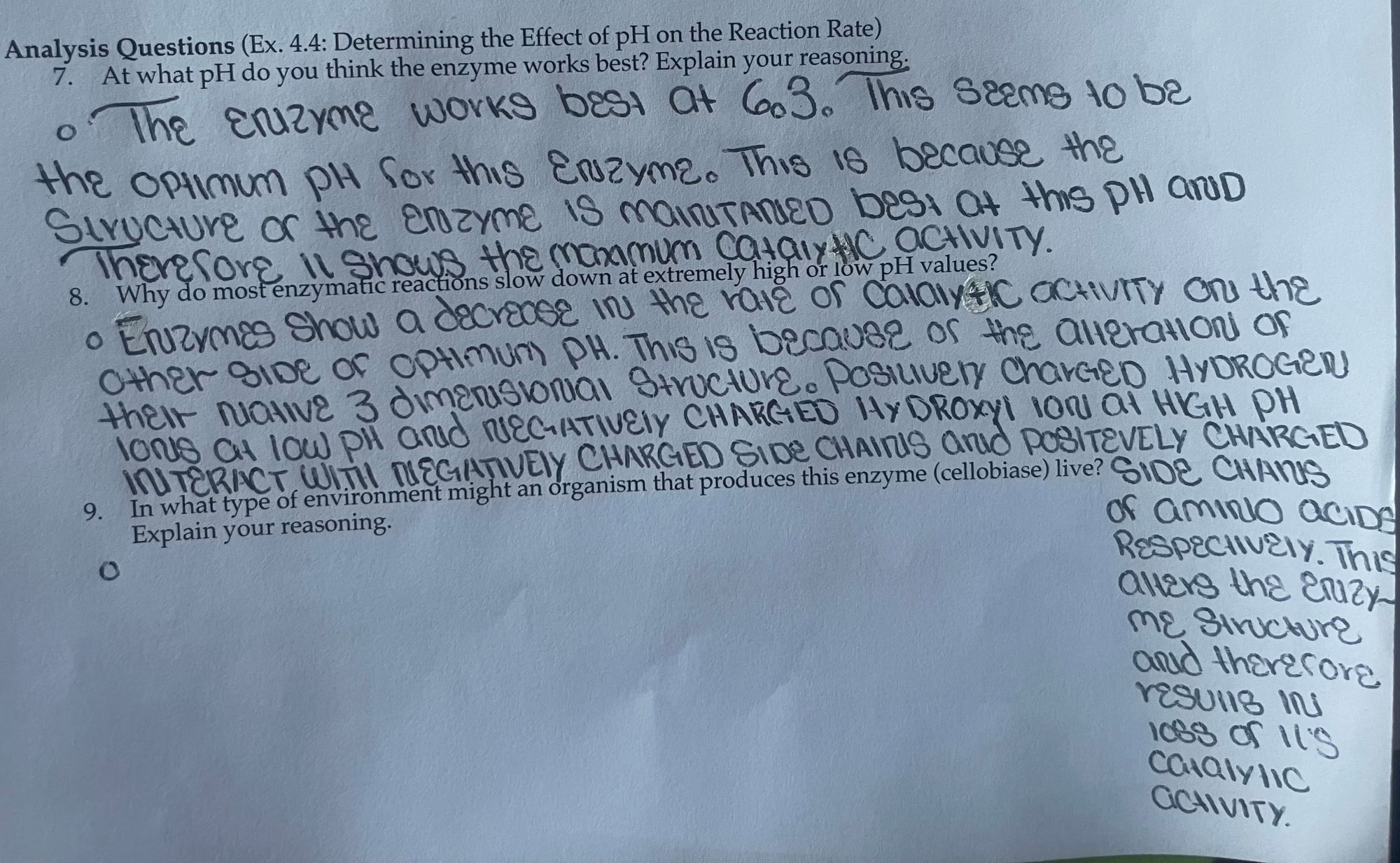 Solved Analysis Questions (Ex. 4.4: Determining the Effect | Chegg.com