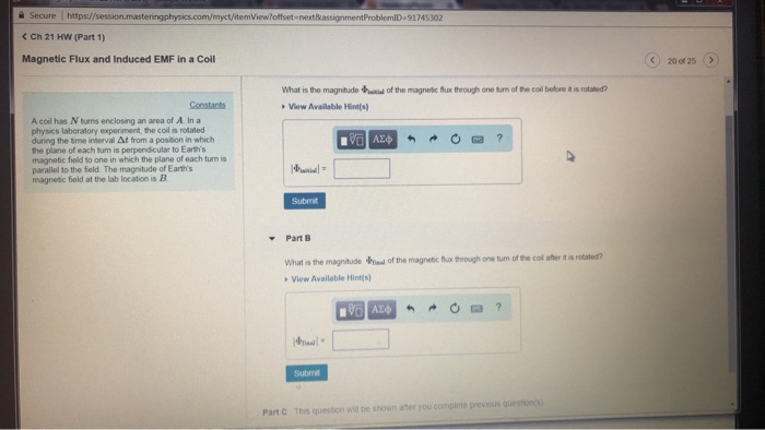 Solved İİ Secure I https://session.rnast C Ch 21 HW (Part 1) | Chegg.com