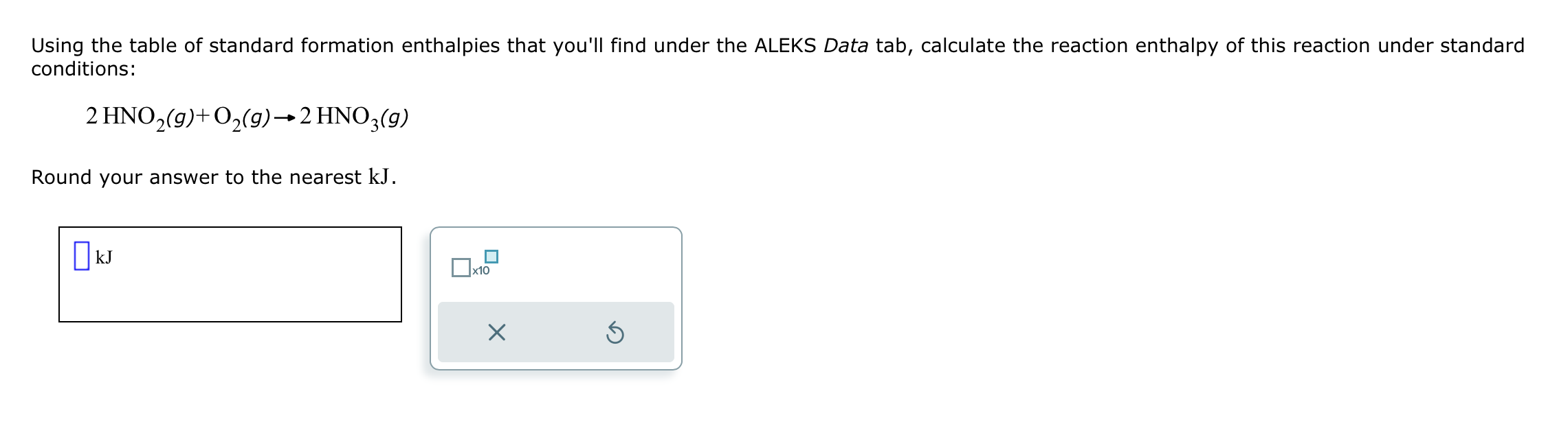 Solved Using the table of standard formation enthalpies that | Chegg.com