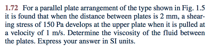 Solved 1.72 For a parallel plate arrangement of the type | Chegg.com