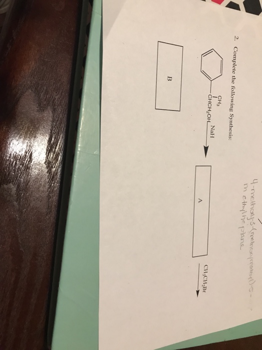 Solved 5. Complete the following Synthesis: 1) H2C CH NaH | Chegg.com