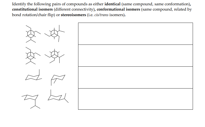 Solved For the following compounds... A) Identify each as | Chegg.com