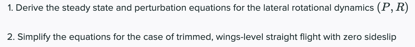 Solved 1 Derive The Steady State And Perturbation Equations