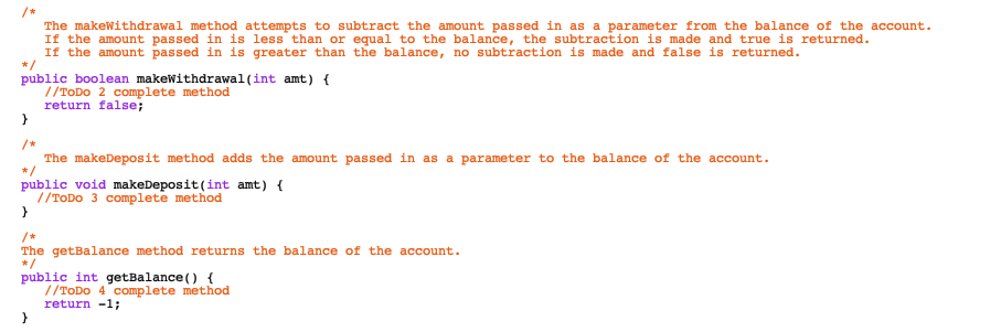Solved public class CheckingAccount? private String acctID; | Chegg.com