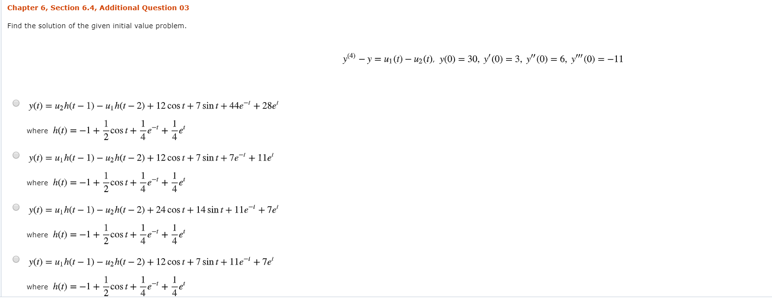 Solved Chapter 6, Section 6.4, Additional Question 03 Find | Chegg.com