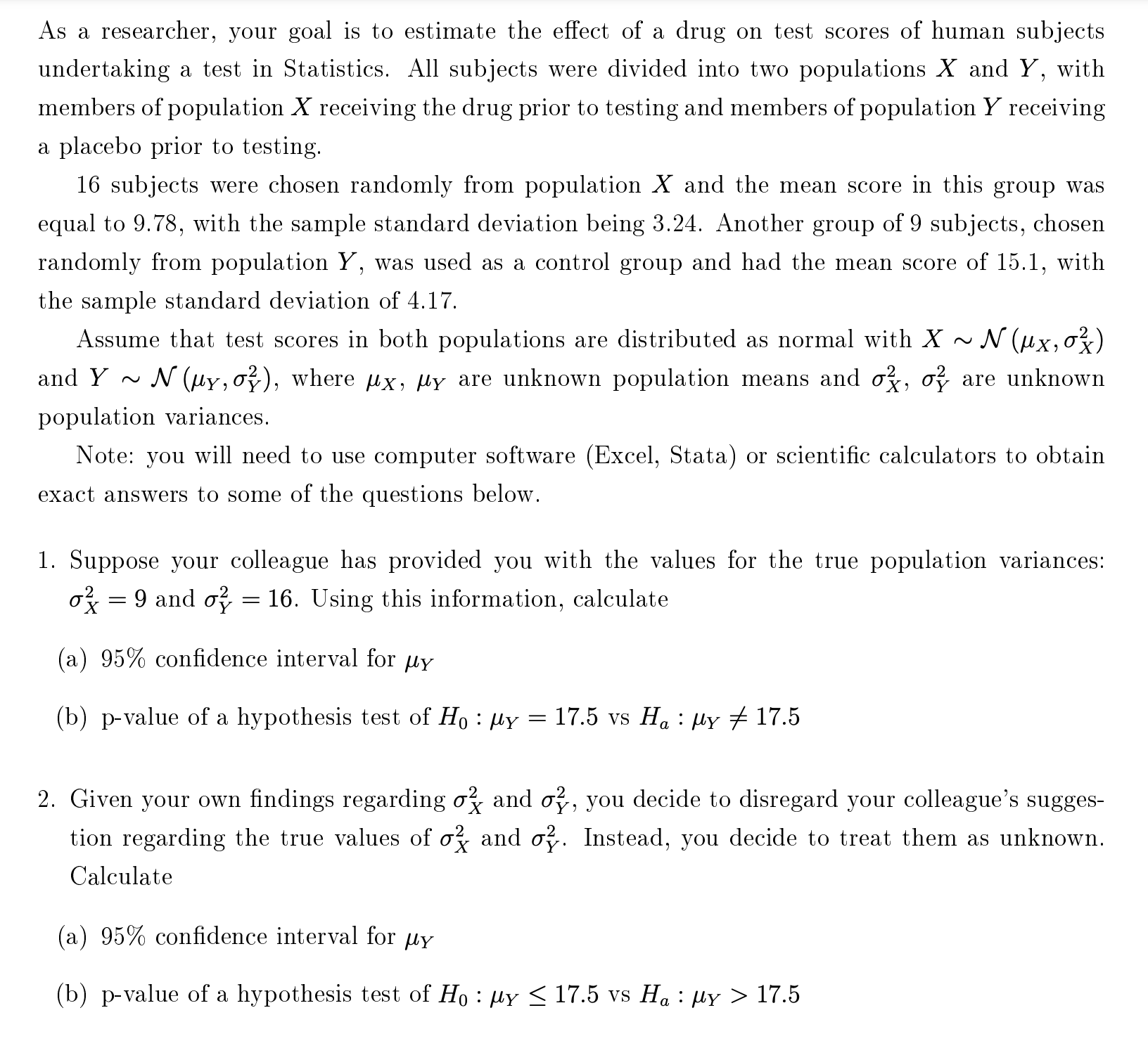 Solved As a researcher, your goal is to estimate the eect of | Chegg.com