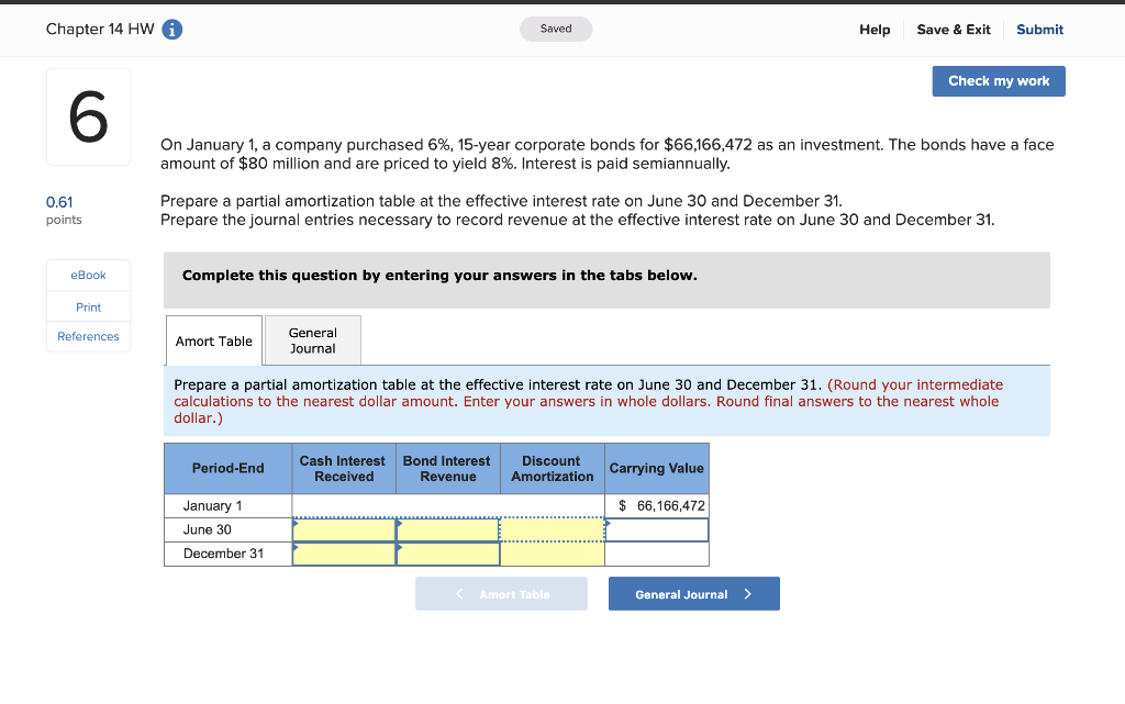 Solved Chapter 14 HW Saved Help Save & Exit Submit Check my | Chegg.com