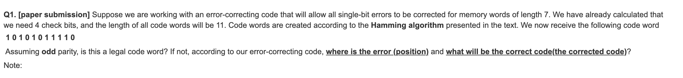 Solved Q1. [paper submission] Suppose we are working with an | Chegg.com