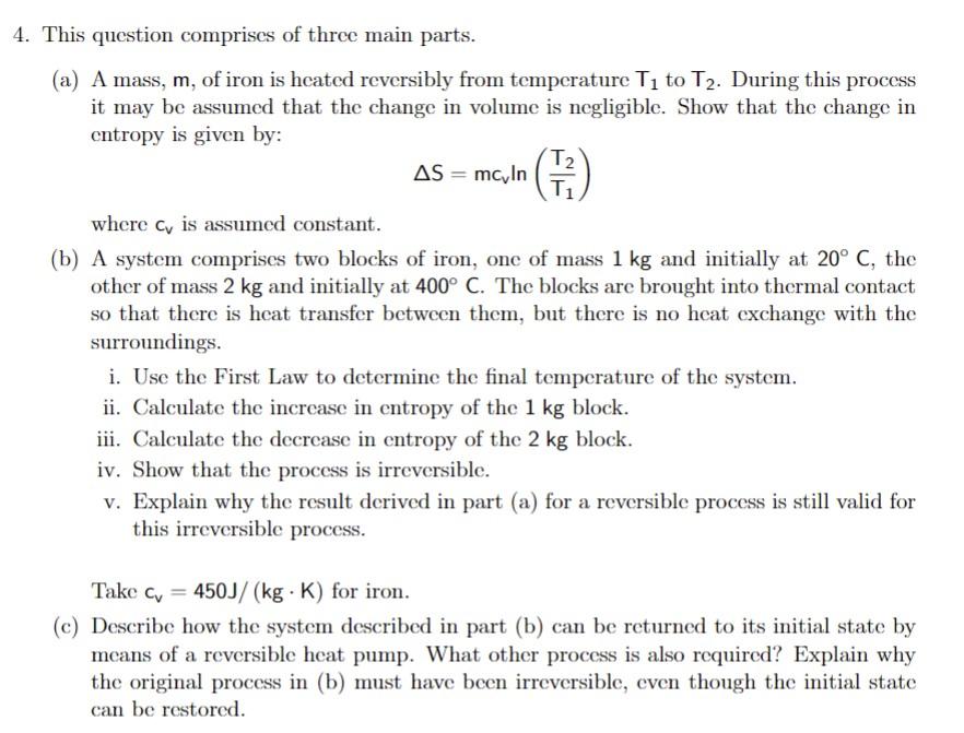 Solved This question comprises of three main parts. (a) A | Chegg.com