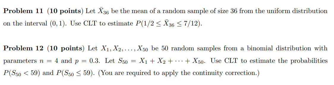 Solved Problems 11 and 12 please. They both relate to using | Chegg.com