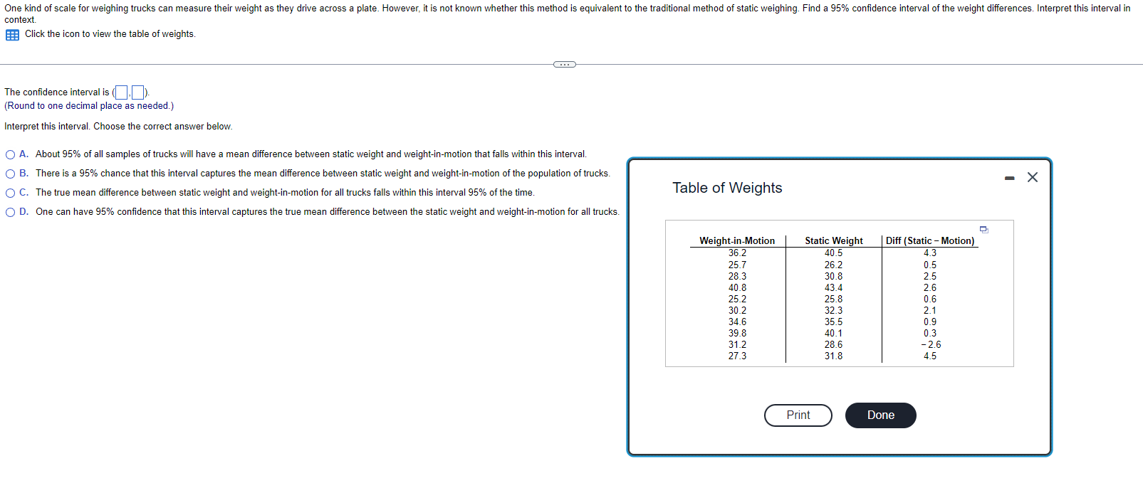 Solved context.囲 ﻿Click the icon to view the table of | Chegg.com