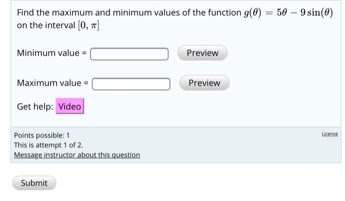Solved The function f(x) - 2r3 - 39x2 + 240x 1 has one local | Chegg.com