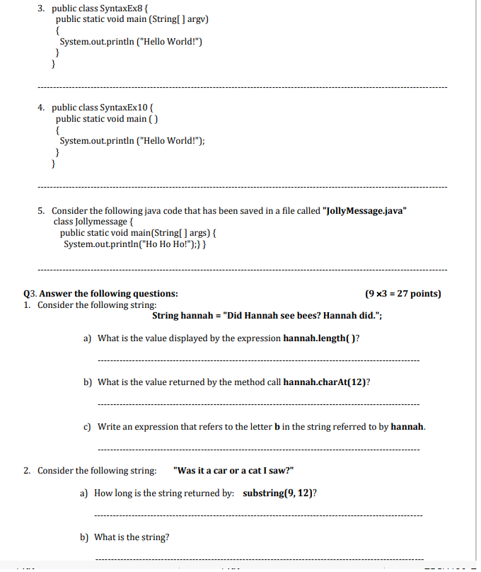 Q1 Write Statements To Accomplish Each Of The 