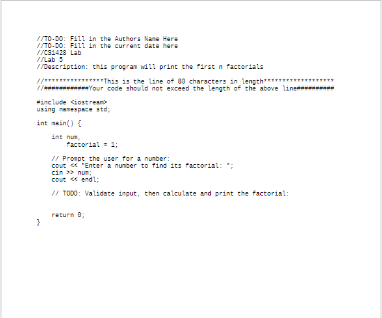 Solved The program should use a for loop to calculate | Chegg.com