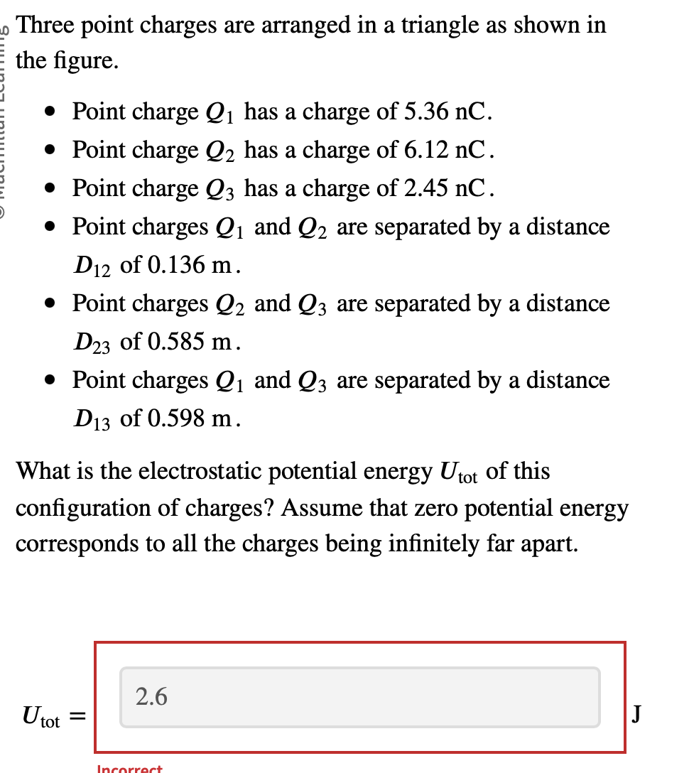 Solved the figure. - Point charge Q1 has a charge of 5.36nC. | Chegg.com