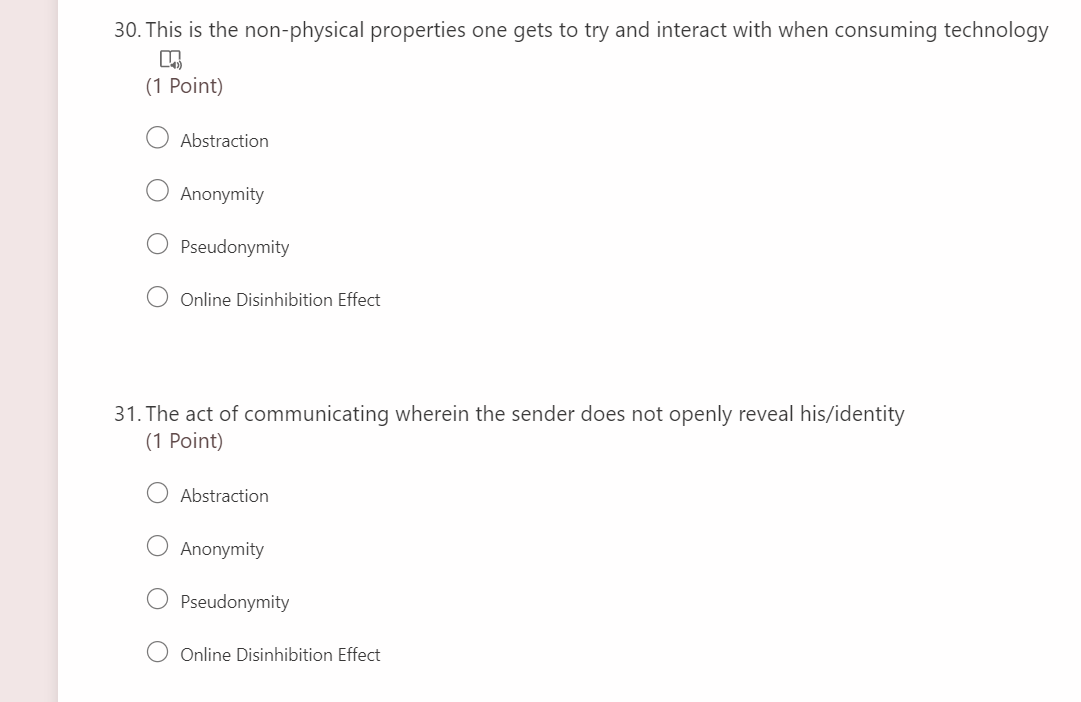 Solved 30. This is the non-physical properties one gets to | Chegg.com