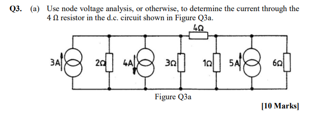Solved (a) Use node voltage analysis, or otherwise, to | Chegg.com