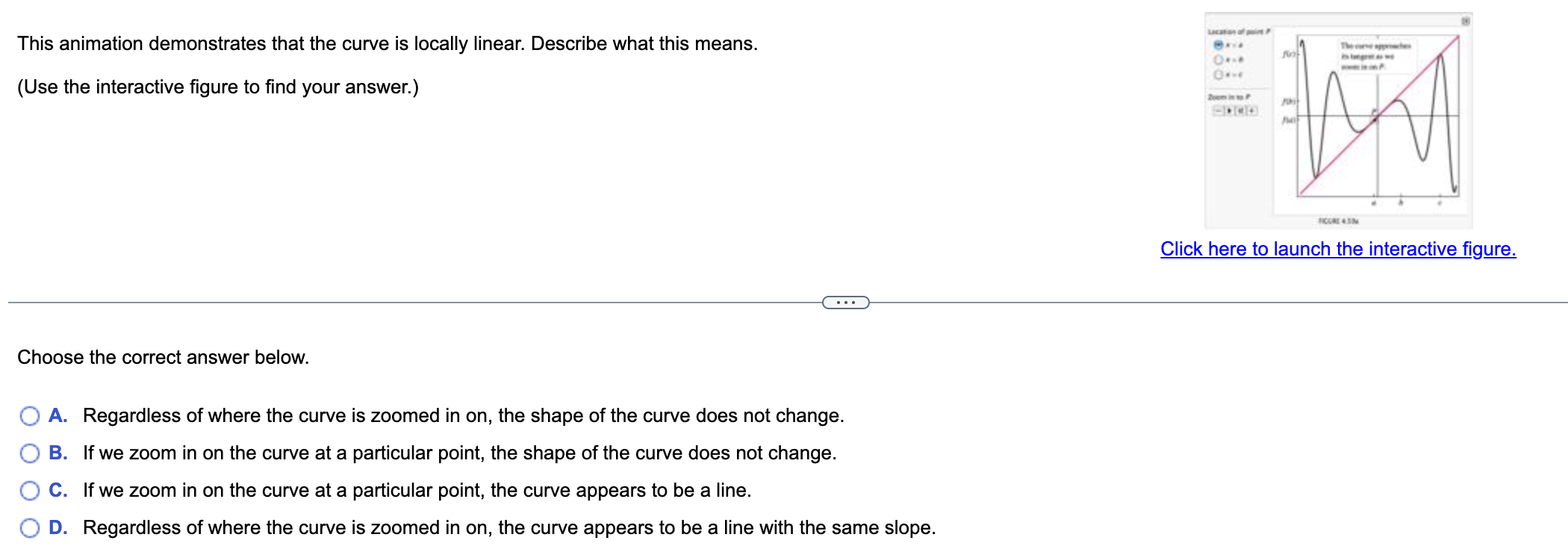 Solved This animation demonstrates that the curve is locally | Chegg.com
