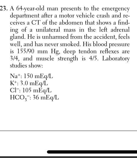 23 A 64 Year Old Man Presents To The Emergency
