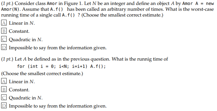 Solved Hi i am bad at finding the worst case time | Chegg.com