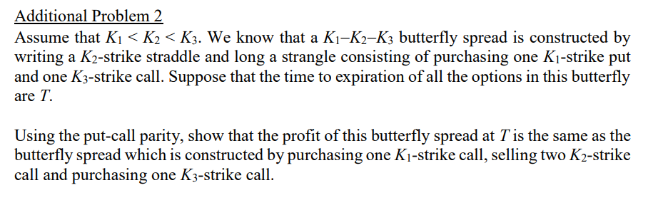 Additional Problem 2 Assume that K1 | Chegg.com