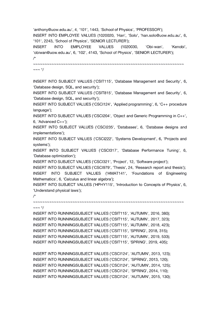 Solved Please give me the exact format so that I can copy | Chegg.com