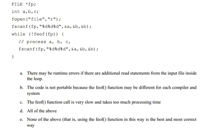 Solved Whichof the following statement describes a weakness | Chegg.com