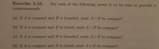 Solved Exercise 5.18. counterexample For each of the | Chegg.com