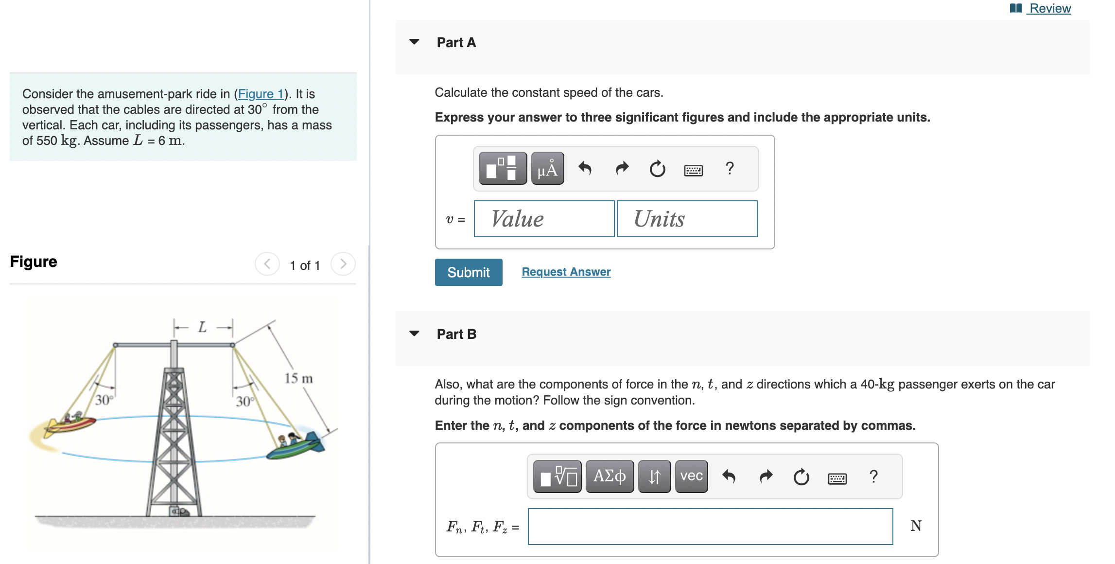 Solved Consider the amusement-park ride in (Figure 1). It is | Chegg.com