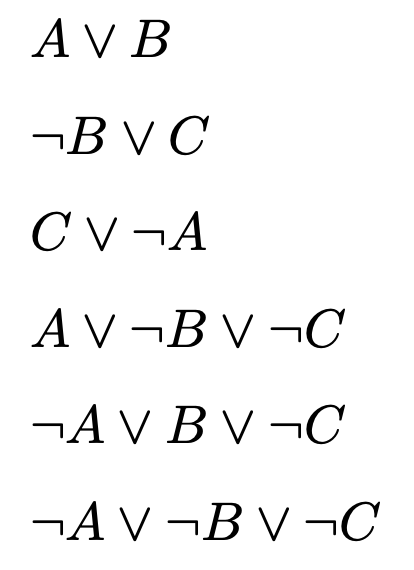 Solved Use all of the 6 following given statements to infer | Chegg.com