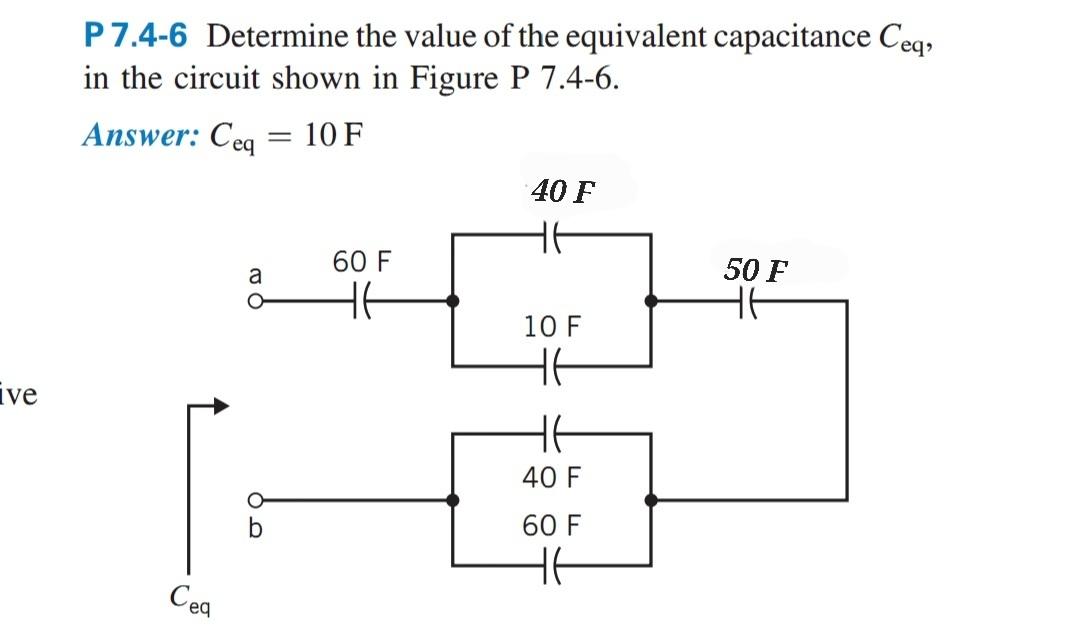 Solved P 7.4-6 Determine the value of the equivalent | Chegg.com