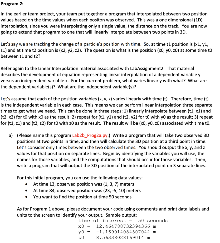 Solved Program 2: In the earlier team project, your team put | Chegg.com