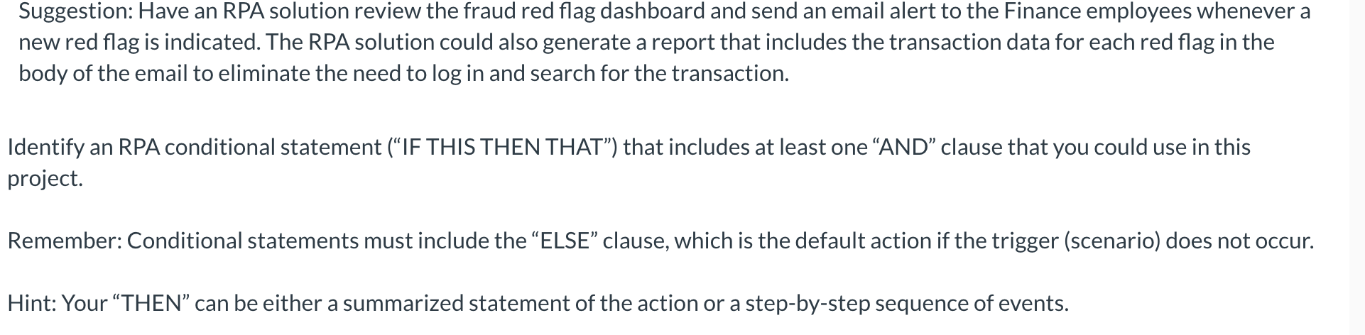 Finance employees log into the fraud monitoring | Chegg.com