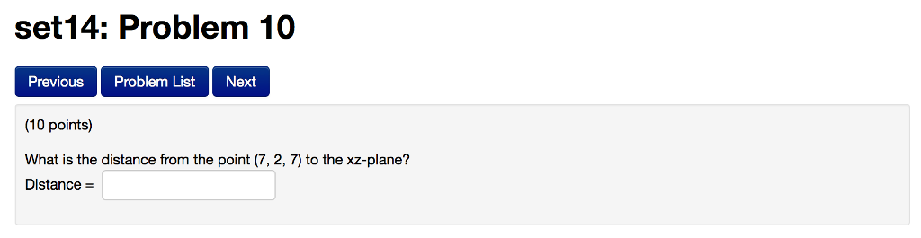 Solved set14: Problem 10 Previous Problem List Next (10 | Chegg.com