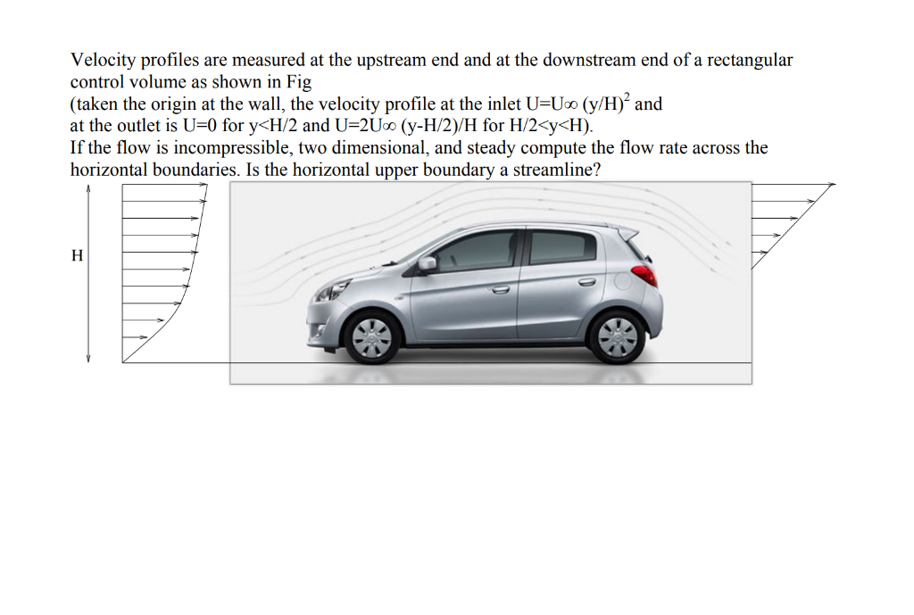 Solved Velocity profiles are measured at the upstream end | Chegg.com