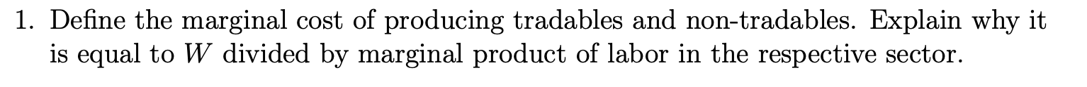 Problem 1: Balassa-Samuelson Effect Let the price | Chegg.com