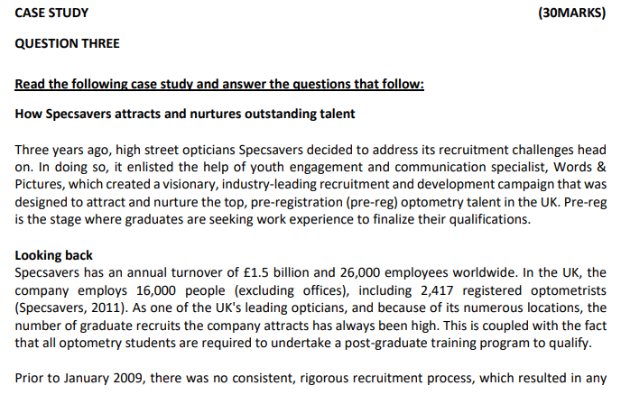 Solved Read the following case study and answer the | Chegg.com