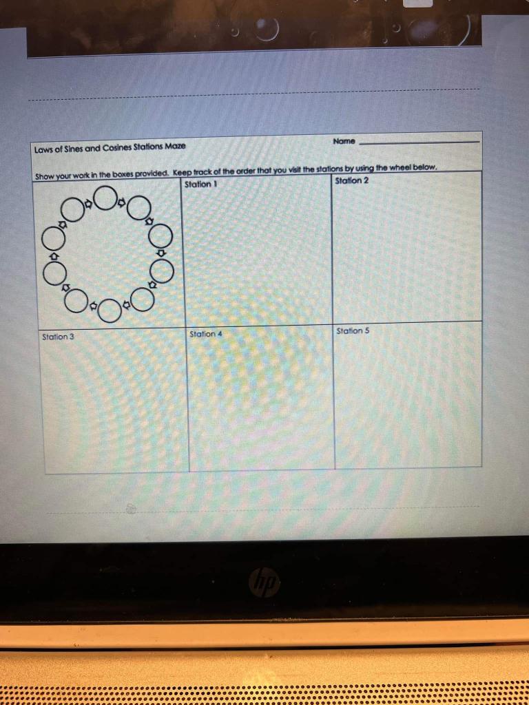 Laws of Sines and Cosines Stations | Chegg.com