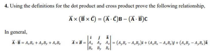Solved 4. Using the definitions for the dot product and | Chegg.com