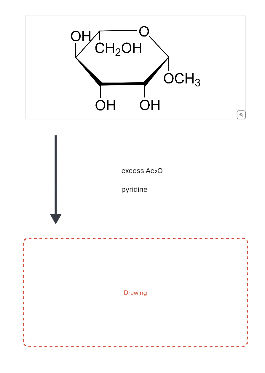 Solved Q excess Ac2O pyridine Drawing | Chegg.com