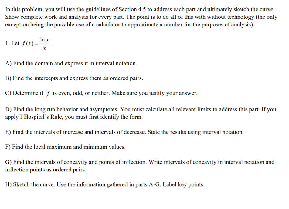 Solved In this problem, you will use the guidelines of | Chegg.com