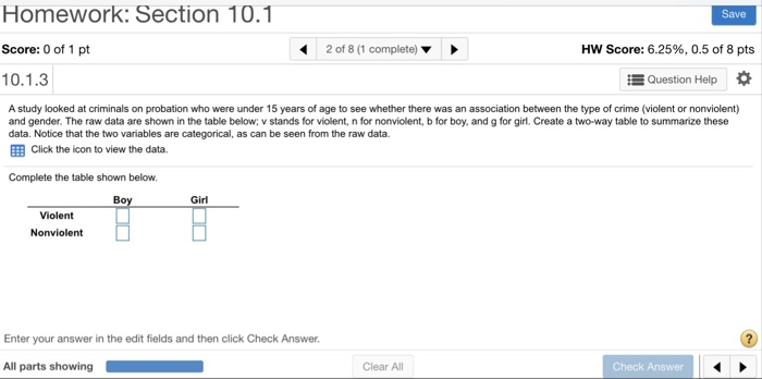 Solved Homework Section 10 1 Save Score 0 Of 1 Pt 2 Of 8