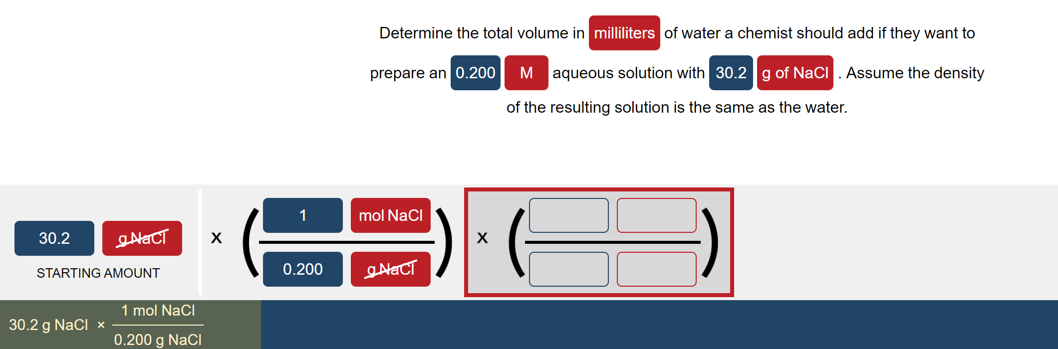 Solved Determine the total volume in of water a chemist | Chegg.com Solved Determine the total volume in of water a chemist | Chegg.com