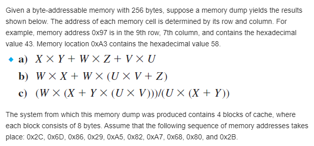 Solved Given A Byte Addressable Memory With 256 Bytes 9694