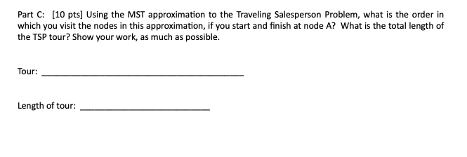 Solved Consider the following undirected graph. 3 CO B E 9 | Chegg.com