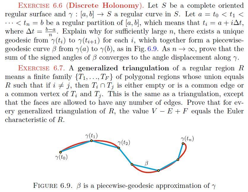 EXERCISE 6.6 (Discrete Holonomy). Let S be a complete | Chegg.com