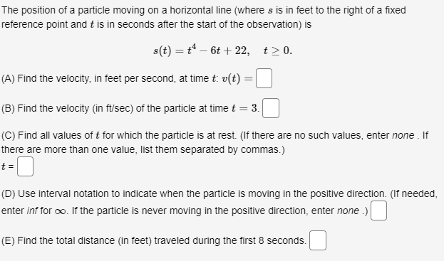 Solved The position of a particle moving on a horizontal | Chegg.com